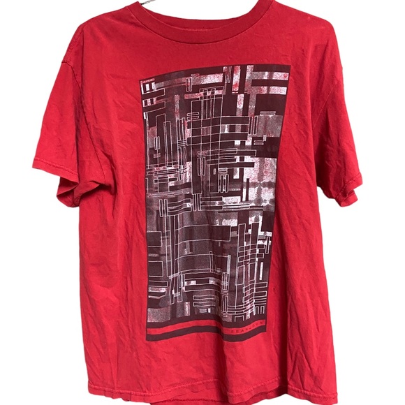 Sean John | Shirts | Vintage Red Black Full Graphic Y2k Sean John Hilo ...